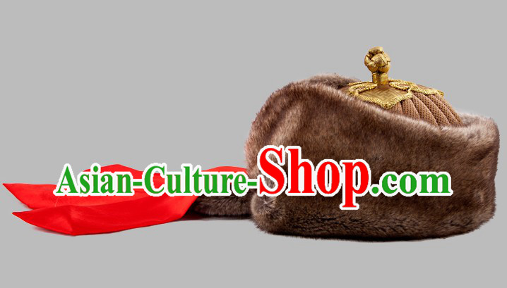 Ancient Chinese Mongolian Emperor Genghis Khan Hat